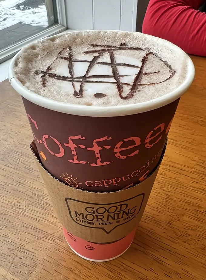 Coffee art that's almost too pretty to drink. Almost. Because when Chicago winter hits, beautiful hot chocolate becomes less luxury and more survival tool. 