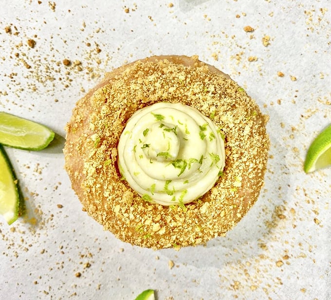 Key lime pie in donut form? It's like Florida and California had a delicious baby that somehow improved on both parents.