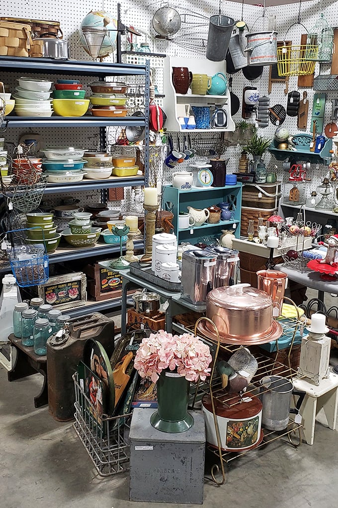Pyrex paradise! These colorful vintage bowls have survived thousands of potlucks and are ready for thousands more at your table.