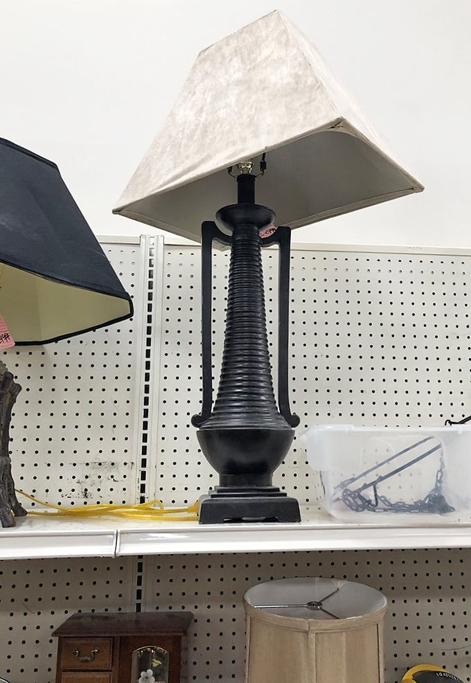 This stately black lamp isn't just lighting—it's conversation-starting décor that whispers, "Yes, I have excellent taste on a shoestring budget."