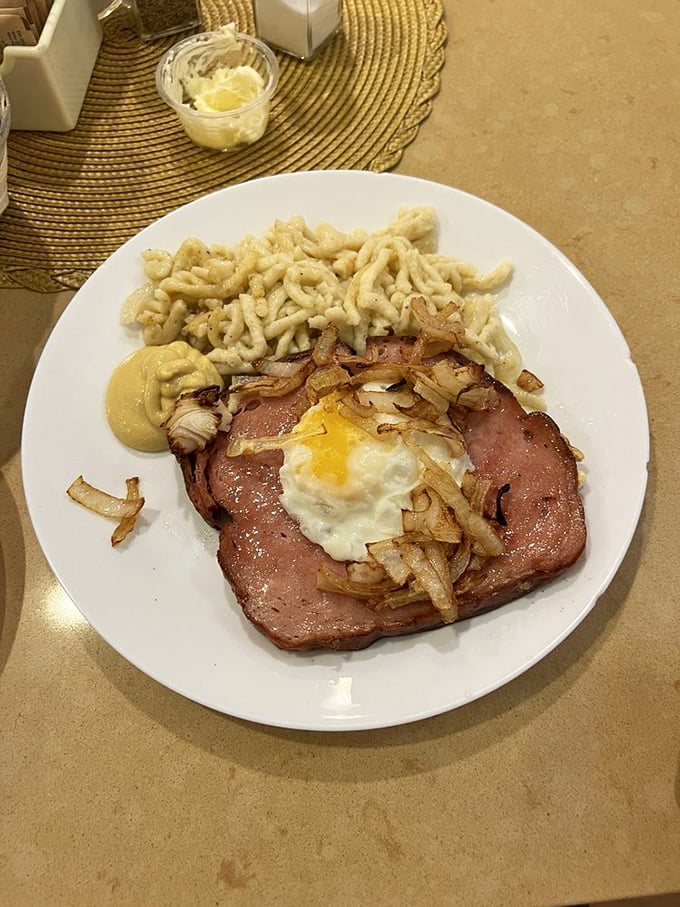 Leberkäse and spätzle – proof that sometimes the best things in life come with names you can't pronounce.