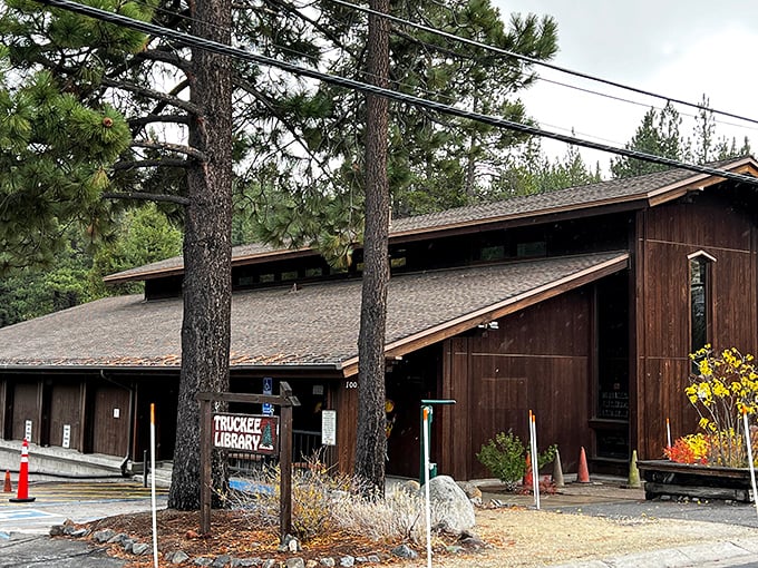 The Truckee Library – where mountain architecture meets literary escape. Proof that not all adventures in these parts require specialized gear.