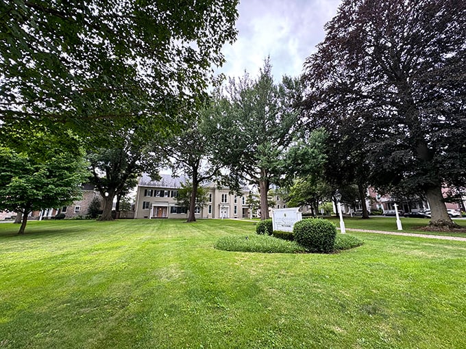 The Moravian Congregation's green spaces offer peaceful respite where history and tranquility coexist without demanding attention.