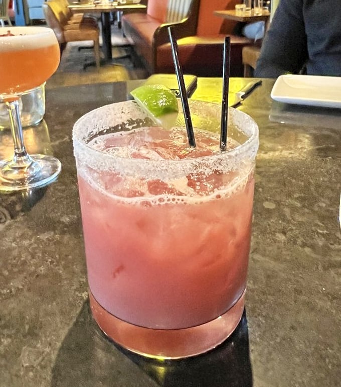 This isn't just a cocktail – it's a vacation in a salt-rimmed glass. The perfect companion for steak or storytelling.