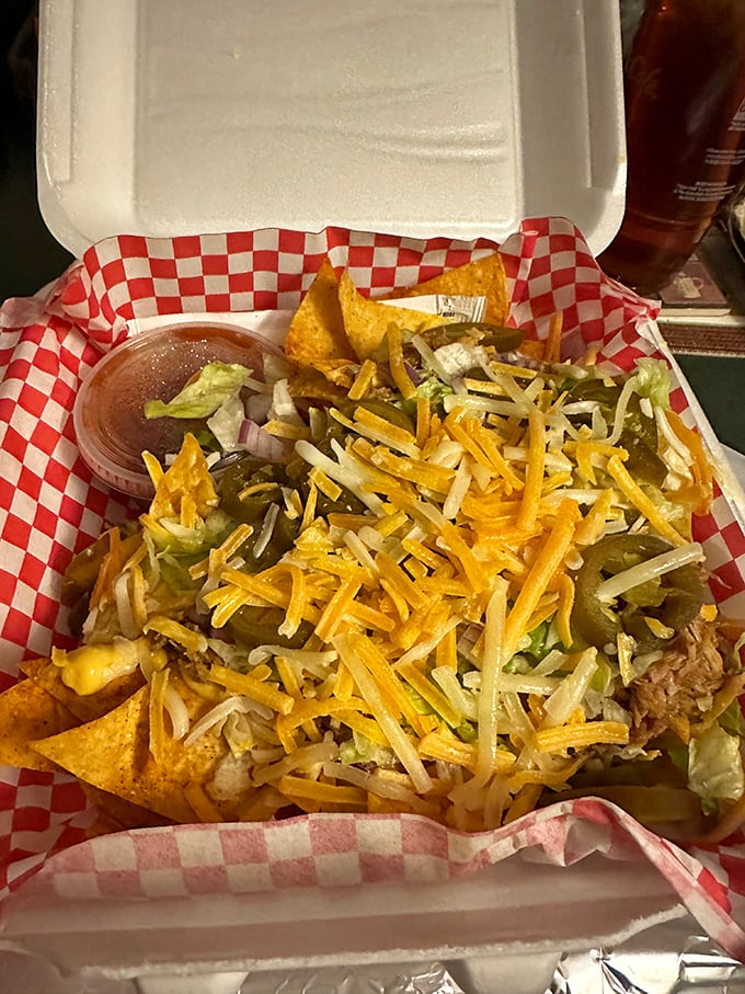 Not your average nachos! Loaded with cheese, meat, and all the fixings—this is what happens when BBQ joint meets Tex-Mex inspiration.