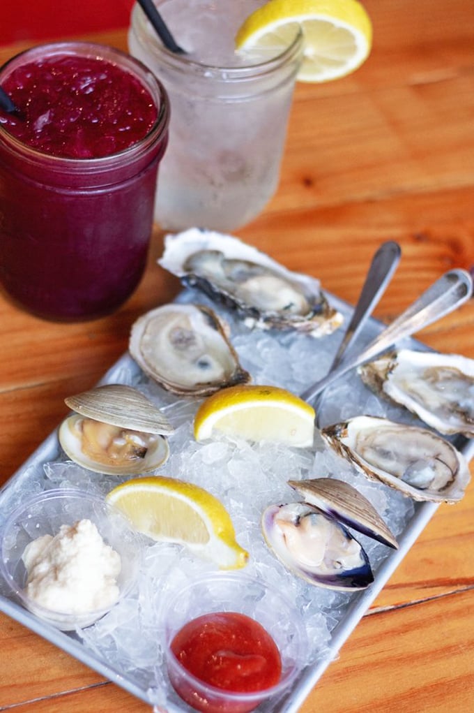 Oysters on ice—nature's perfect appetizer. Each one a briny little story of the sea, just waiting for a squeeze of lemon.