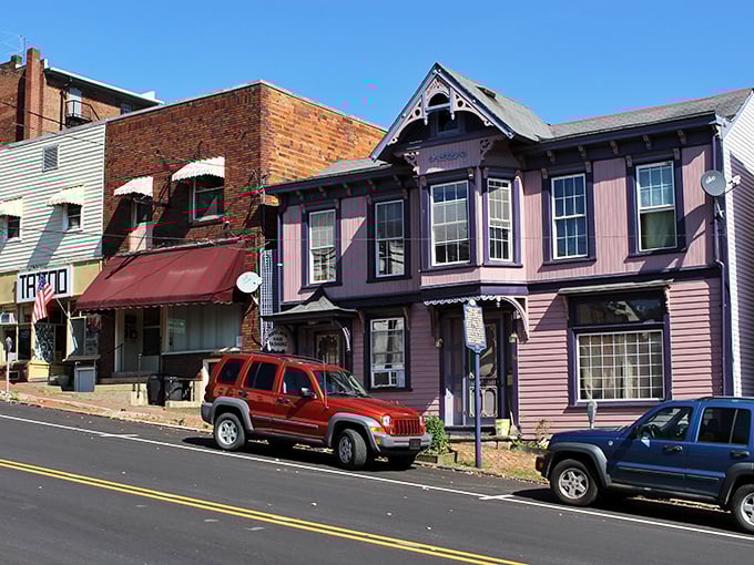 These colorful Victorian homes along Brookville's streets offer character you simply can't find in cookie-cutter retirement communities—and often at half the price.