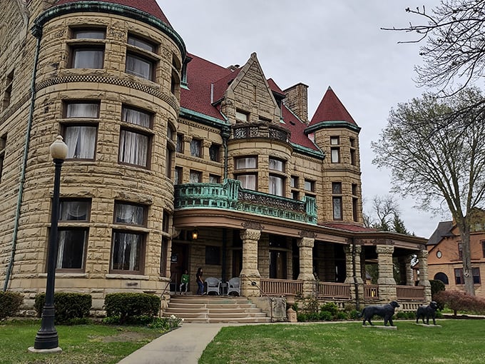 The S.J. Lesem Building stands tall by the riverfront, a testament to when commercial architecture had personality instead of just square footage.