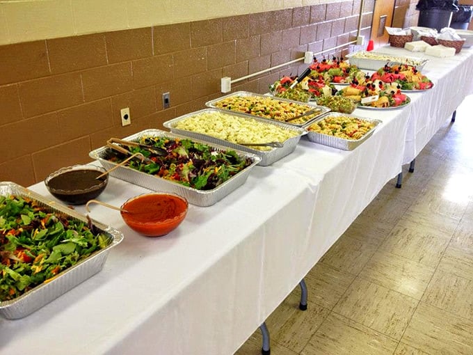 A catering spread that proves Lettie's isn't just feeding individuals – they're nourishing entire communities one tray of homemade goodness at a time.
