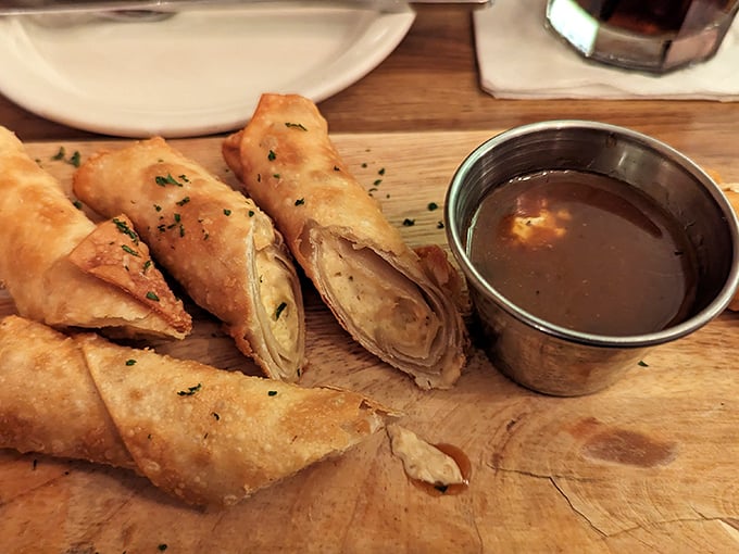 These aren't your average egg rolls—they're Buffalo Chicken Egg Rolls that somehow marry bar food with Asian technique in delicious harmony.