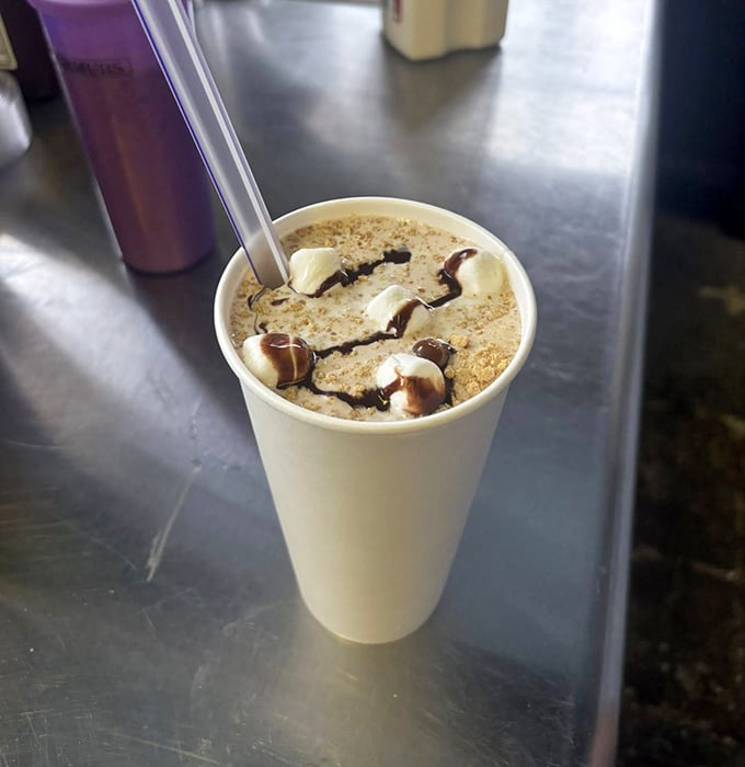 This s'mores shake doesn't just remind you of campfires—it makes you wonder why we ever bothered with the mosquitoes and tent assembly.