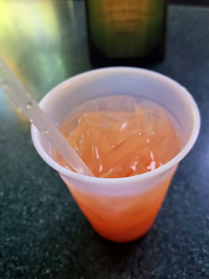 A tequila sunrise that looks like Wisconsin's summer sky in a glass—bright, refreshing, and guaranteed to improve your outlook on life. 