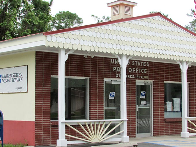 Small-town postal perfection—where your mail carrier knows your dog's name and packages come with a side of local gossip.