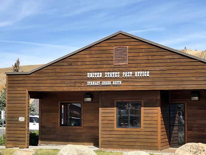 America's most scenic post office? Possibly. Mailing postcards from here feels like sending a piece of mountain magic to the flatland folks.