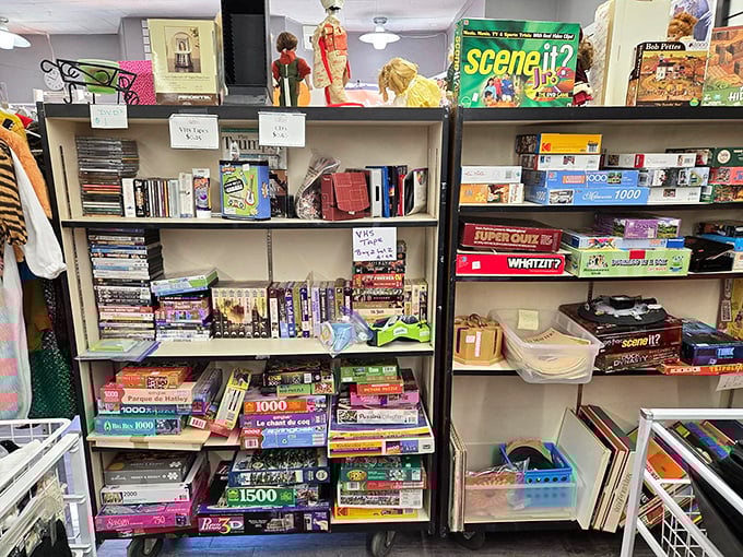 Board game heaven! Scene It, Monopoly, and puzzles galore – family game nights without breaking the bank.