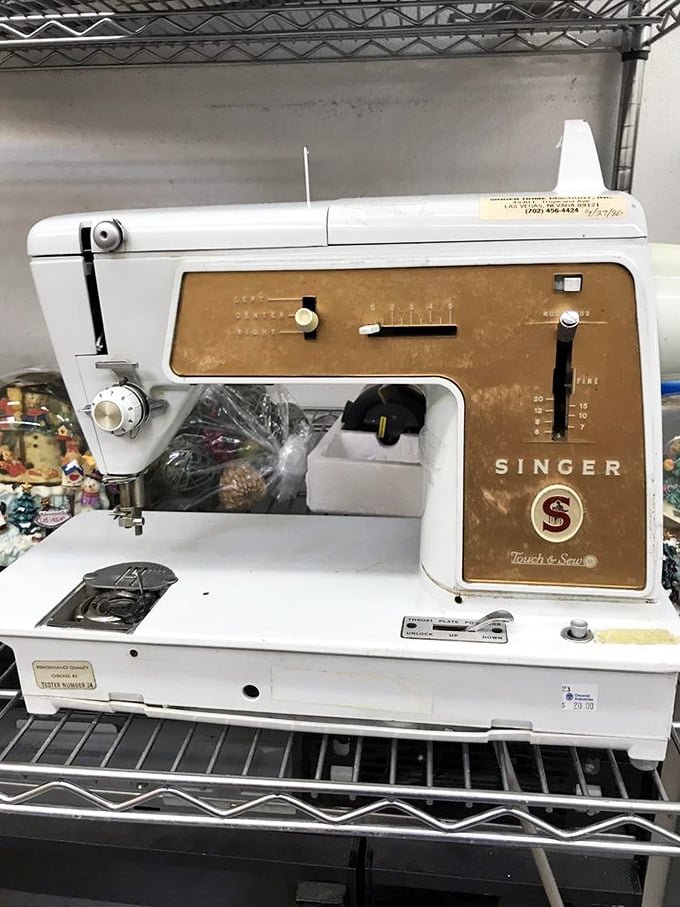 This vintage Singer sewing machine has stories stitched into its history. Someone's grandmother made magic with this—now it could be yours.