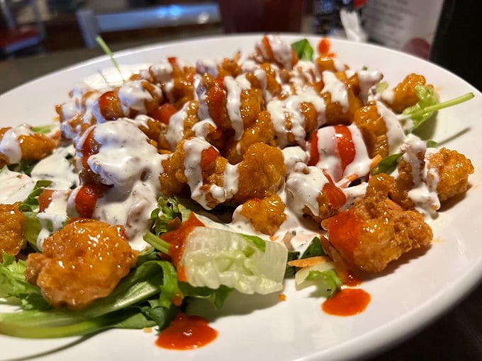 These volcano shrimp bring the heat and the sweet, proving that sometimes the best flavor combinations are the ones that surprise you.