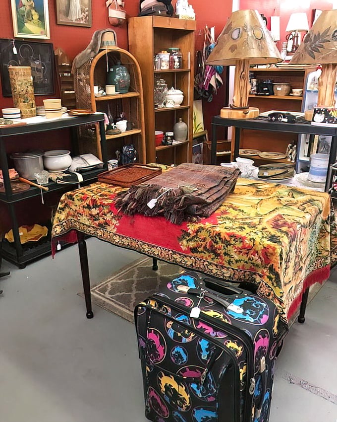 Vintage textiles and rustic décor create vignettes that could have jumped straight from a designer's Pinterest board. Yesterday's treasures, today's style.
