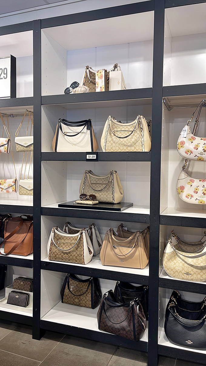 Coach heaven! These aren't just handbags—they're investment pieces that cost significantly less than therapy and last considerably longer than chocolate.