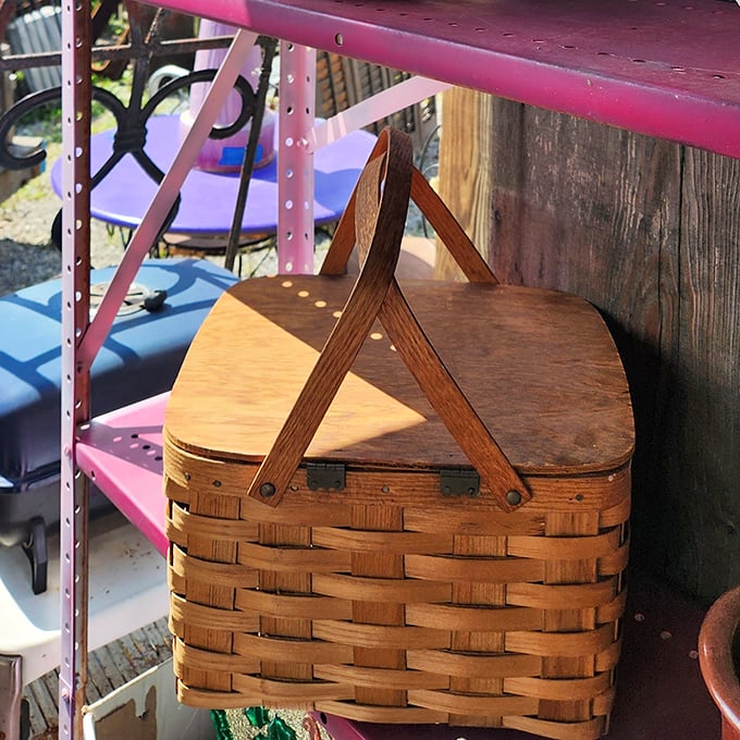 This isn't just a picnic basket—it's Yogi Bear's dream come true and a portal to summers past when sandwiches somehow tasted better outdoors.