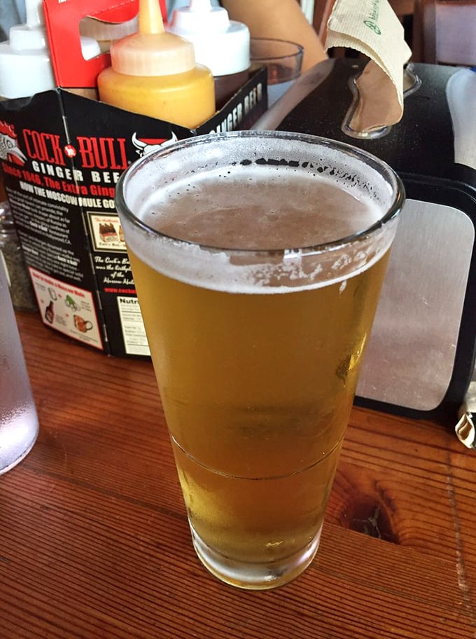 A cold beer – barbecue's perfect dance partner. This golden glass of happiness cuts through rich, fatty meats like a well-timed punchline.