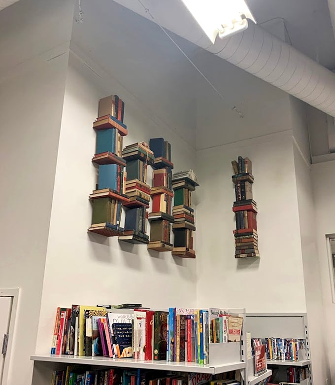 Not just books, but a literary art installation—proof that even in the digital age, physical pages still have plenty of stories to tell.