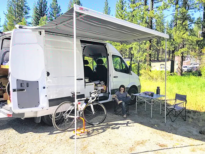 Van life takes on new meaning when your backyard is the Sierra Nevada and your commute is a bike ride through paradise.