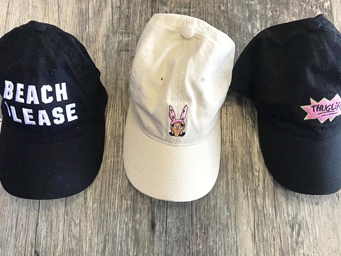 Beach vibes and attitude in hat form – because sometimes your hair and your wallet both need a break.