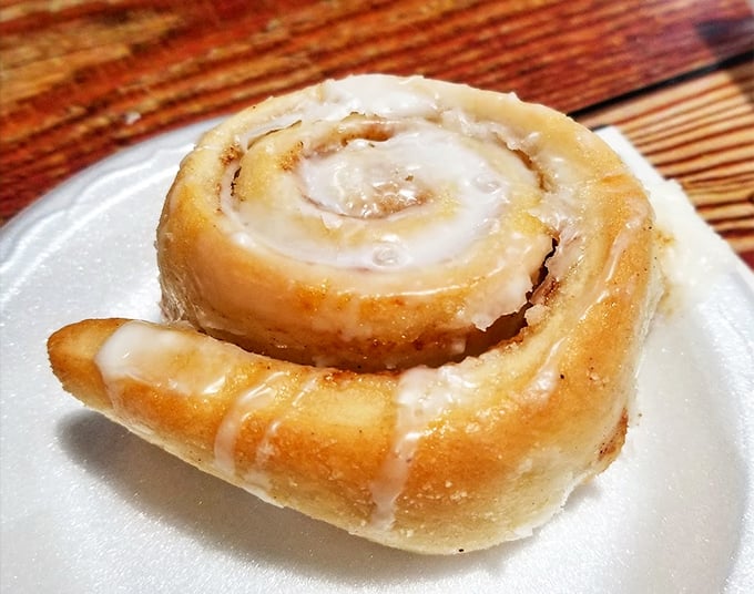 This cinnamon roll isn't just breakfast—it's an edible hug that makes Monday mornings bearable again.