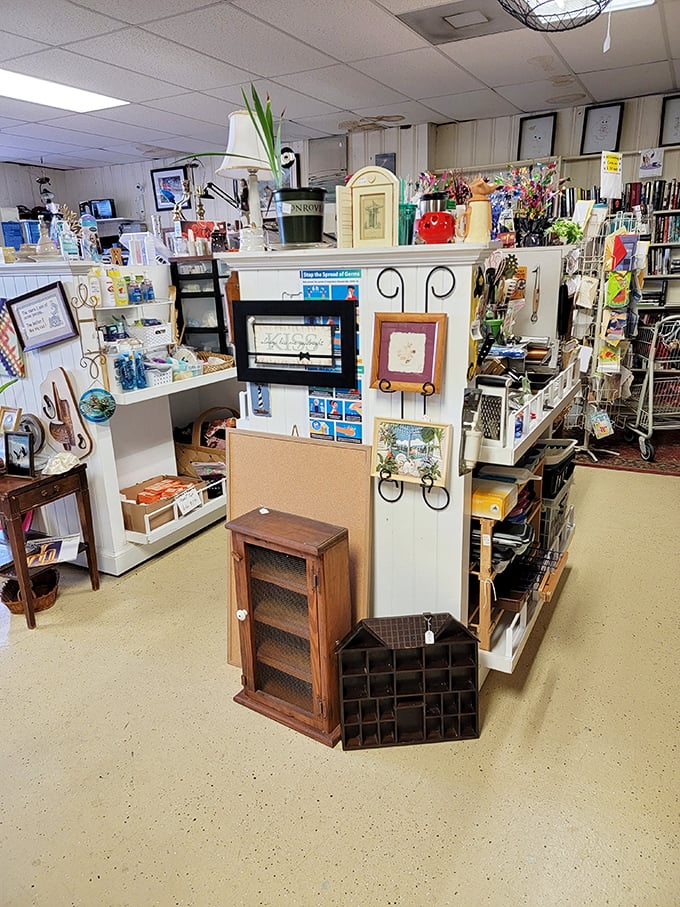 The home décor section – where yesterday's wedding gifts become tomorrow's vintage treasures with just a little patience and imagination.