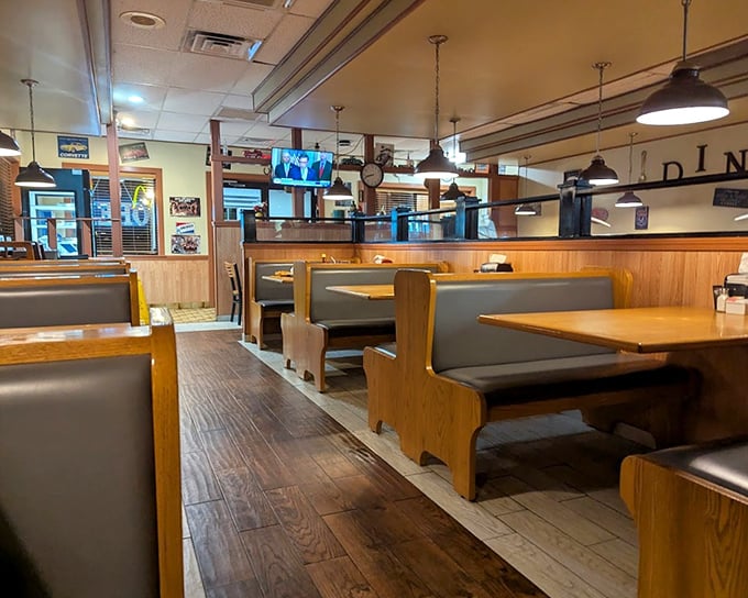 The dining area hums with the beautiful symphony of clinking silverware and genuine conversation—a soundtrack that enhances every bite.