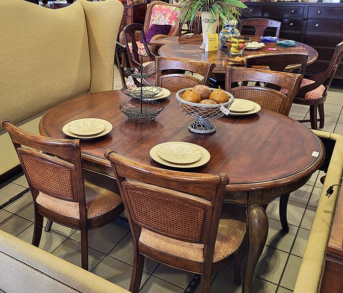 This dining set isn't just furniture—it's the future home of holiday meals, homework sessions, and those late-night conversations that solve all the world's problems.