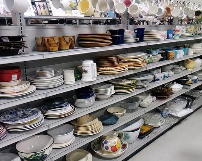 Dish department dreams come true with patterns spanning decades. Mix, match, or complete your grandmother's set—the possibilities are endless.