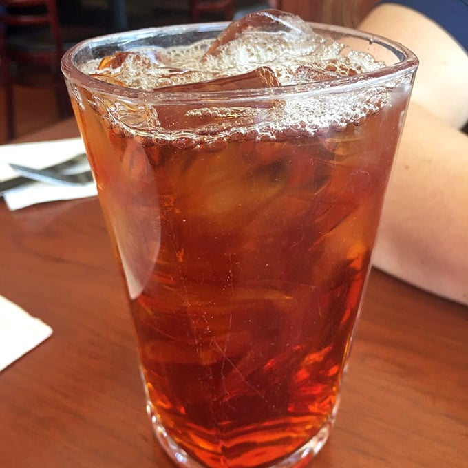 Sweet tea so perfectly amber it could be mistaken for liquid topaz. In the South, this isn't just a drink—it's practically a handshake.