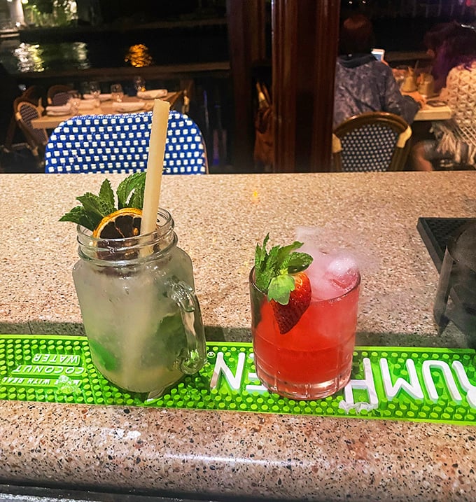 Cocktails that complement the ocean view—one refreshing sip and suddenly Monday feels like Saturday in paradise.