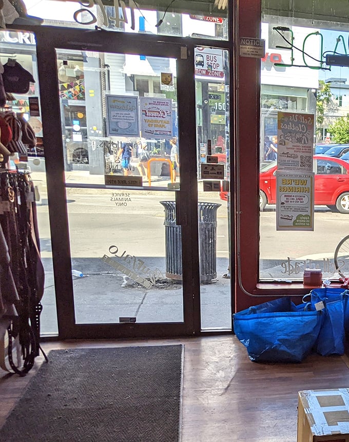 The threshold between ordinary shopping and the thrill of the hunt—where fashion adventurers enter with empty bags and exit with filled arms.
