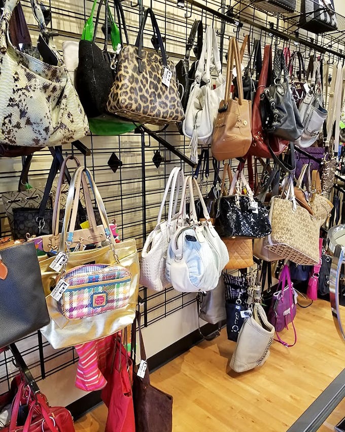 Handbag heaven exists, and it's hanging right here in Fishers – designer dreams at prices that won't require explaining to your accountant.