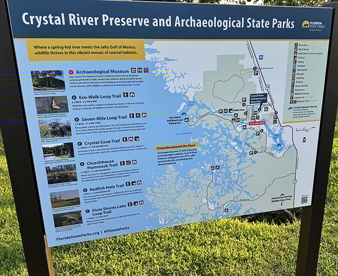 The treasure map to adventure – this trail guide showcases all the natural and historical wonders waiting to be discovered throughout Crystal River's preserve system.