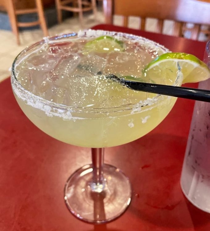 This margarita isn't just a drink, it's a vacation in a glass – salt-rimmed, lime-kissed, and ready to turn your Tuesday into a fiesta.