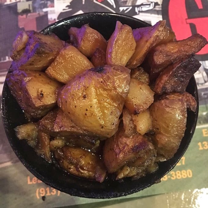 These potatoes have clearly been hanging out with the right crowd—smoke-infused and seasoned to perfection, they've absorbed all the best barbecue lessons.