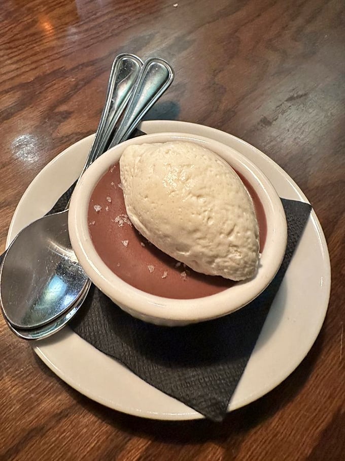 That pot de crème looks smoother than Sinatra's voice after a good martini.