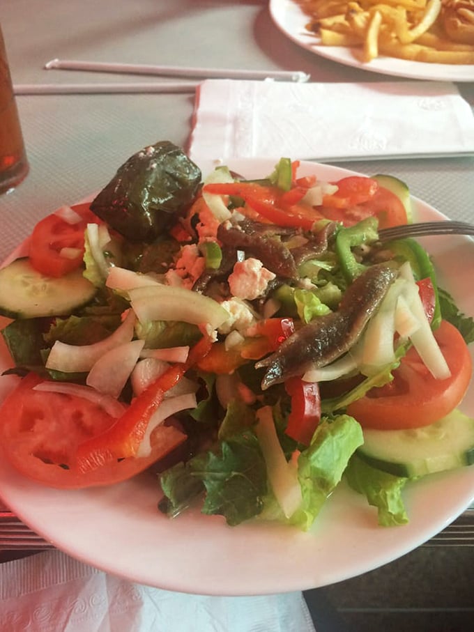 This isn't just a Greek salad – it's a Mediterranean vacation for your taste buds, no passport required.