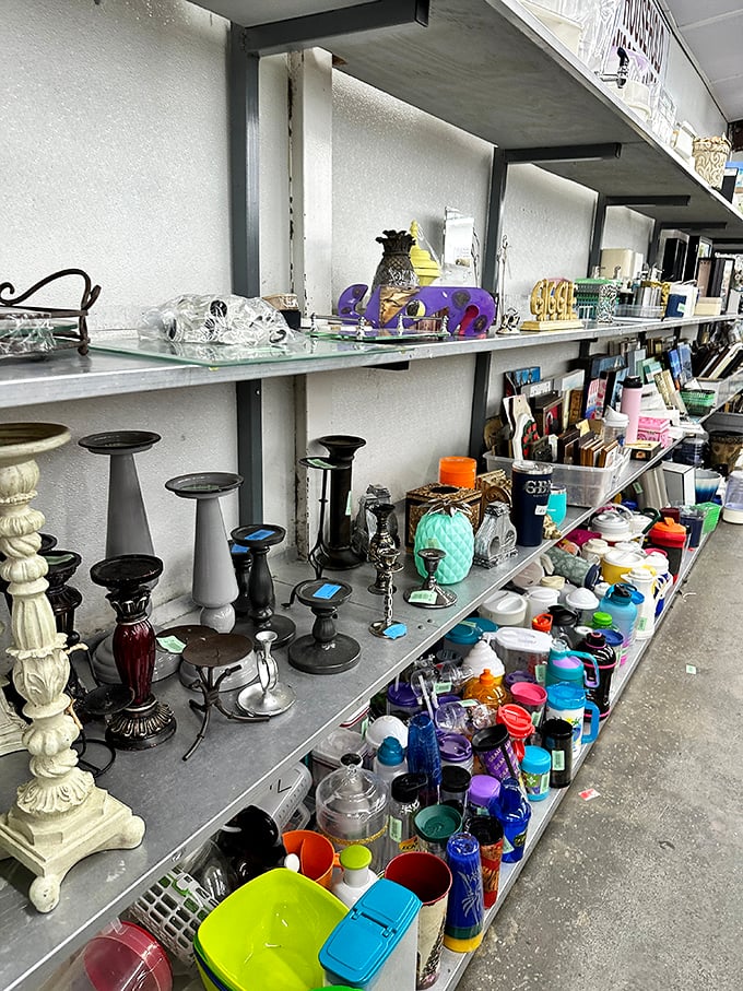 Glassware and knickknacks create a museum of everyday Americana – each piece with stories we can only imagine.