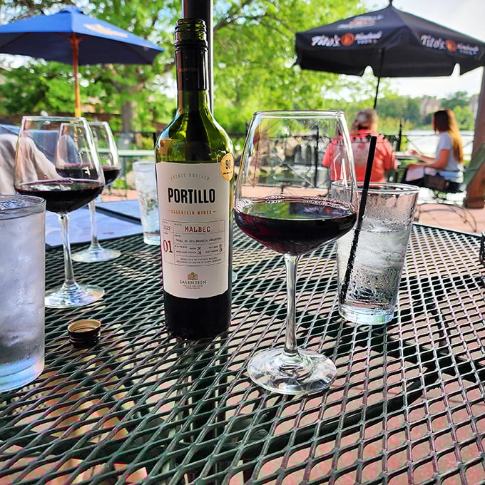 Wine on the patio with the lake view—suddenly Nebraska feels like a coastal getaway, minus the traffic and attitude.