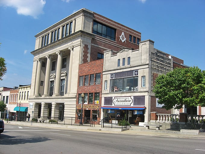 The classic storefronts of Bedford offer a step back in time without stepping back into financial worry.