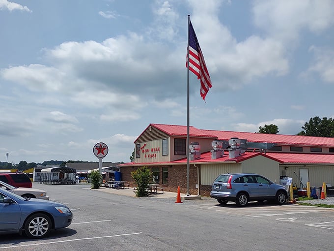 County Line Flea Market's no-frills exterior hides a warehouse of wonders waiting to be discovered.