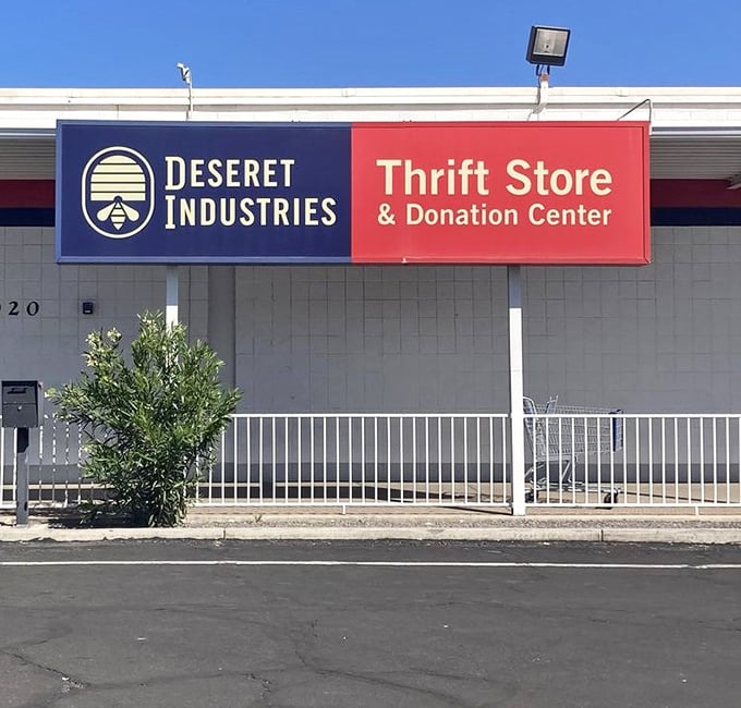 Deseret Industries presents a clean, organized approach to thrift shopping that feels refreshingly professional.