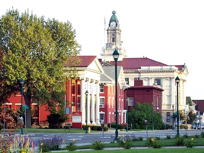 Elmira's tree-lined courthouse square embodies small-town charm where big savings and bigger portions still reign supreme.