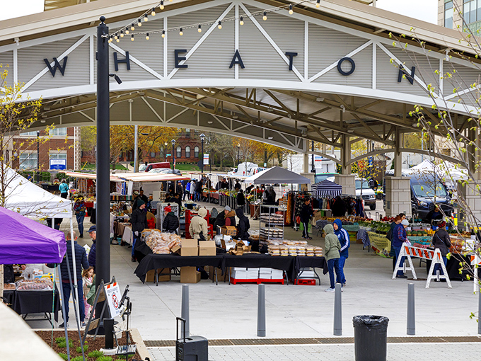Wheaton's French Market—where "WHEATON" isn't just a sign, it's an invitation to slow down and browse awhile.