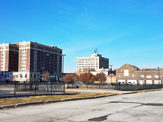 Old bones, new stories — these proud downtown buildings stand like sentinels of a city still finding its rhythm.